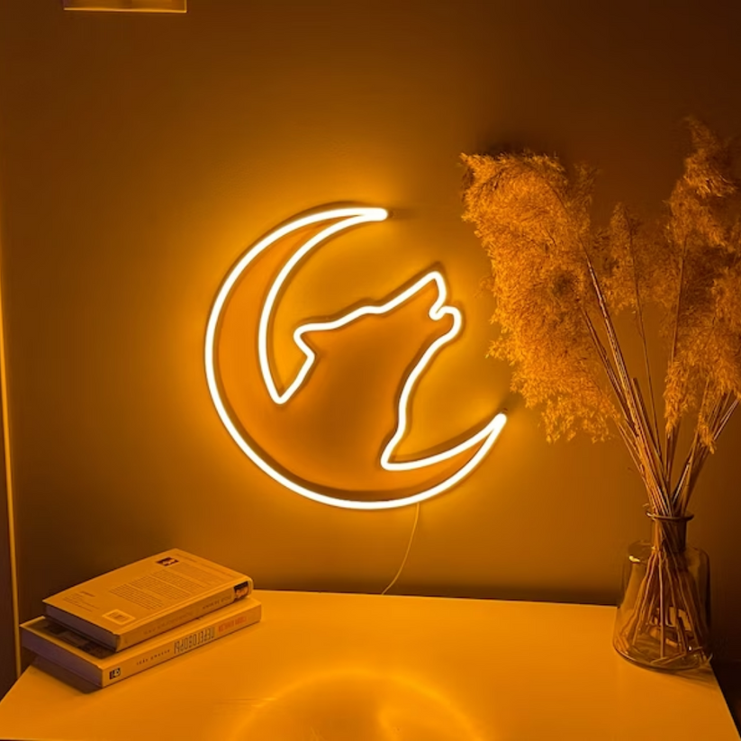 Wolf Neon Sign - Alpha Howl Glow – Neonizing